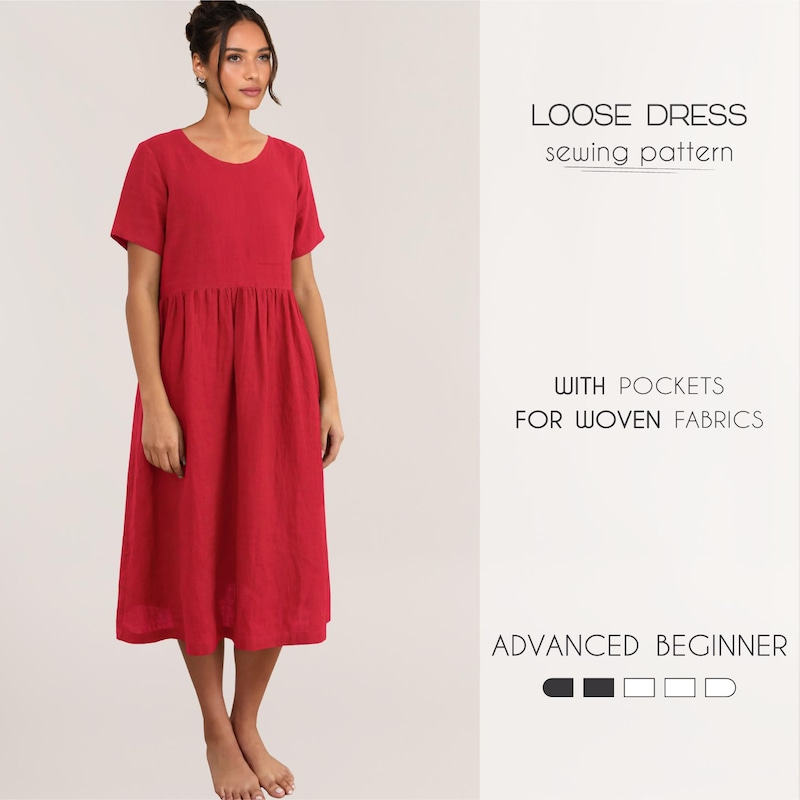 Linen Dress Pattern - Etsy