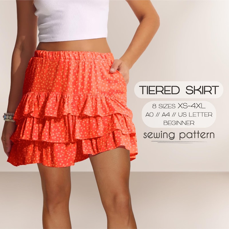 Tiered Skirt Pattern - Etsy