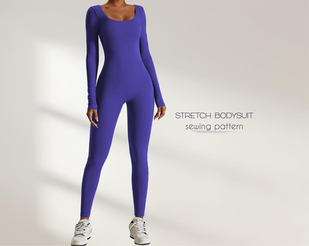Bodysuit Pattern, Womens Jumpsuit Sewing Pattern XS - 4XL, Plus Size ...