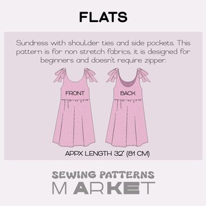 Sundress Pattern Easy Dress Pattern for Beginners, Womens Flared Summer ...