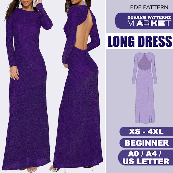 Formal Dress Pattern - Etsy