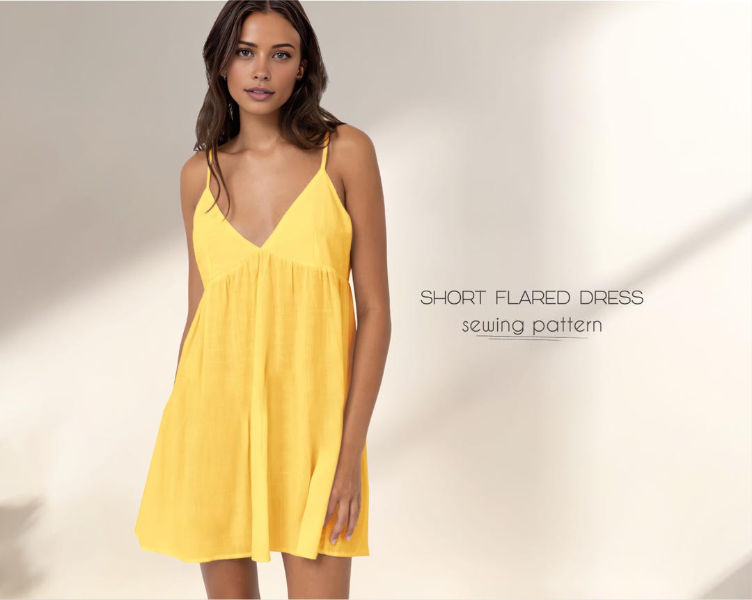 Flared Dress Sewing Pattern for Women Sundress PDF Pattern XS - 4XL ...