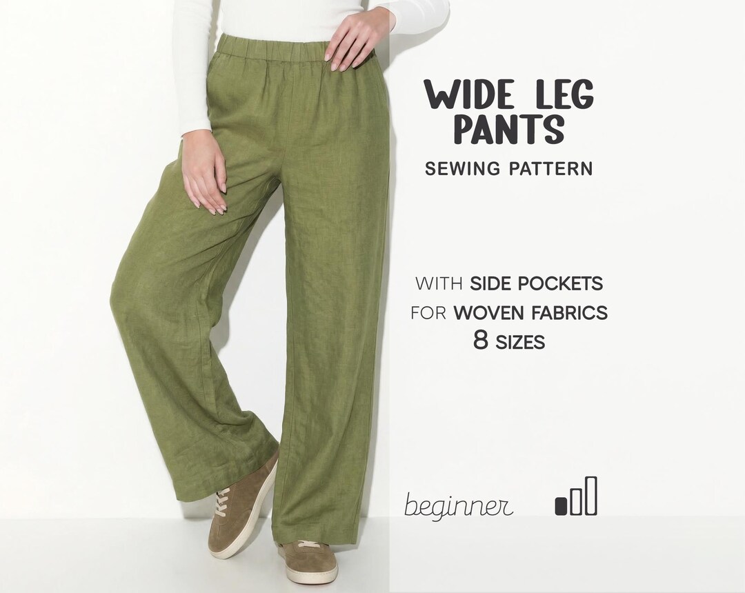 Linen Pants Pattern for Women Pants Sewing Pattern, Cotton Pants ...
