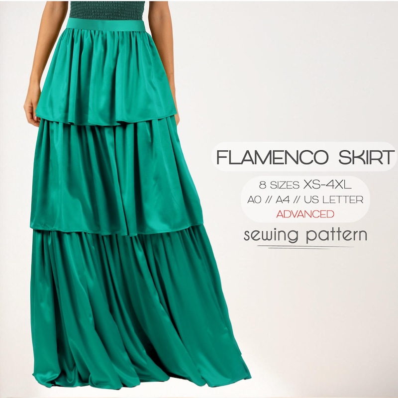 Long Satin Skirt - Etsy