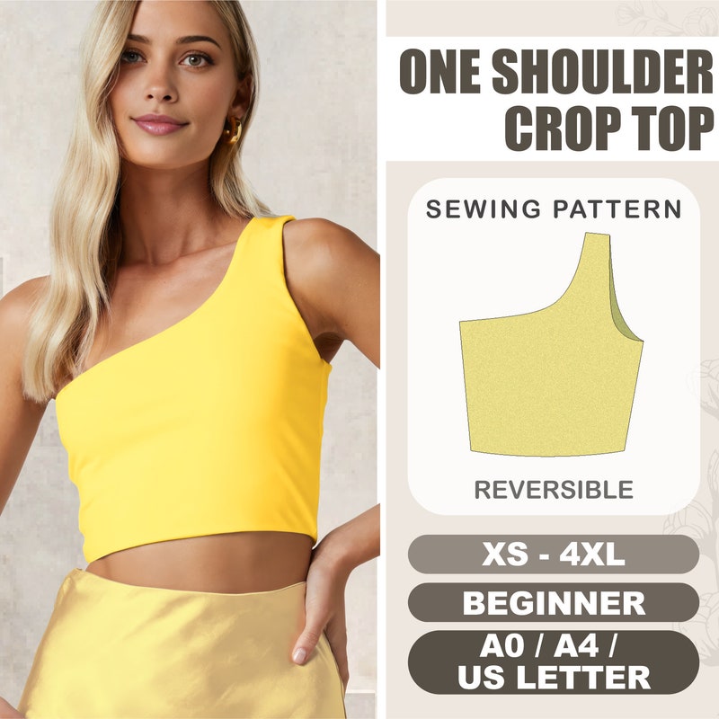 One Shoulder Top - Etsy