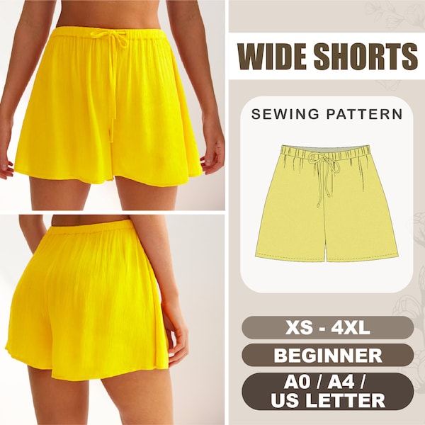 Plus Size Short Shorts Pattern - Etsy