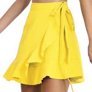 Flared Skirt Pattern, Ruffled Mini Skirt Pattern, Beginner Sewing ...