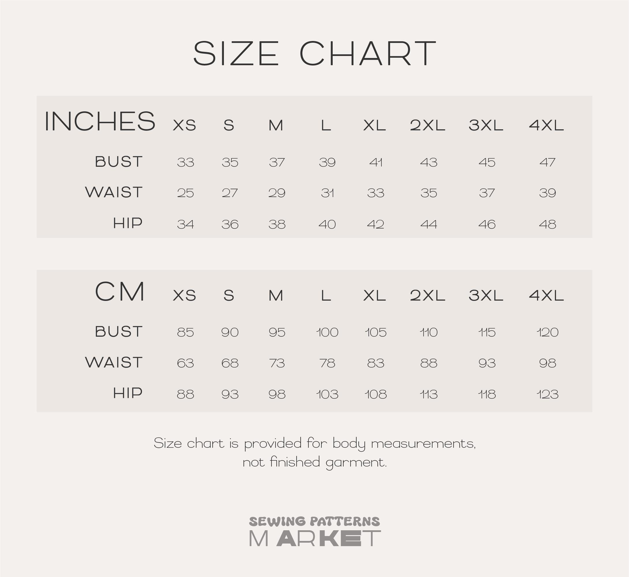 Bikini Top Pattern for Beginners, Swimsuit Sewing Pattern, 8 Sizes XS ...