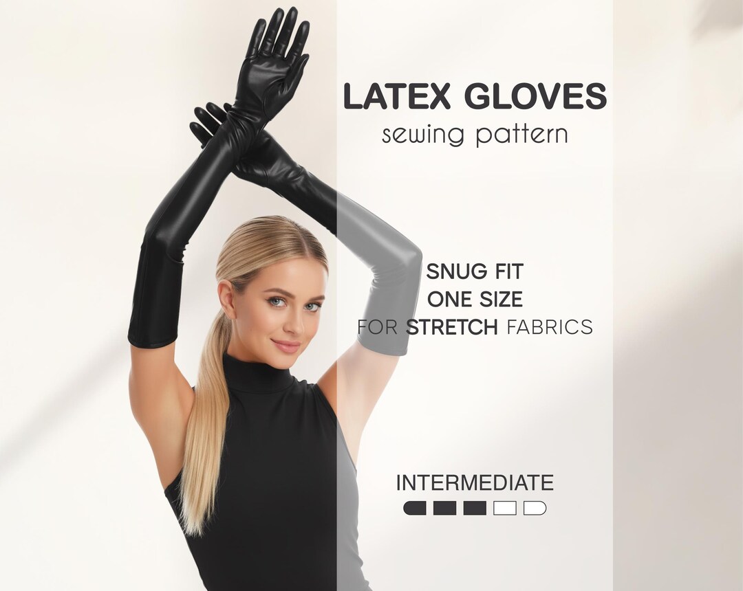 Glove Sewing Pattern, Extra Long Gloves Sewing Pattern, Opera Glove ...