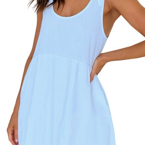 Sundress Pattern Easy Dress Pattern for Beginners, Womens Flared Summer ...