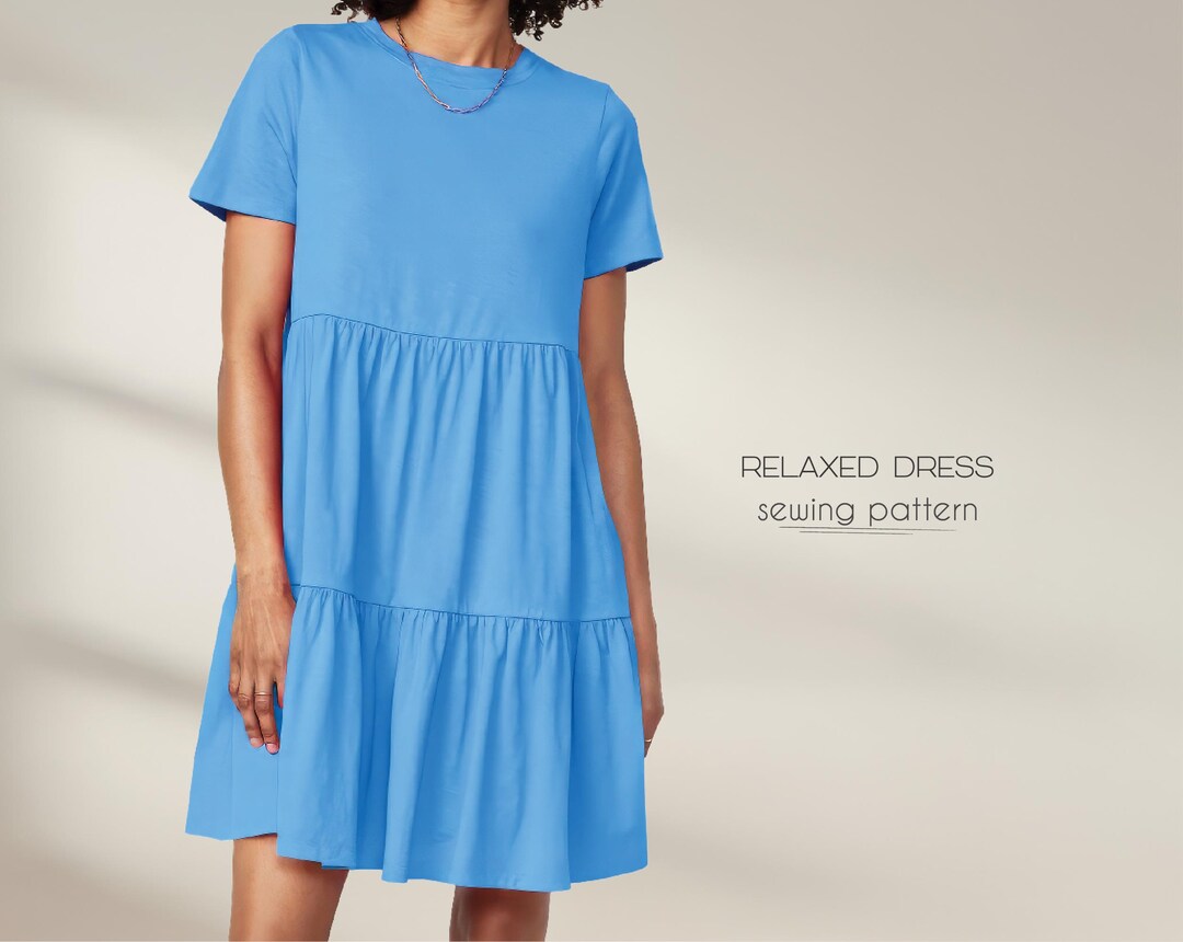 Dress Sewing Pattern Womens Digital Patterns, Plus Size Summer Dress ...