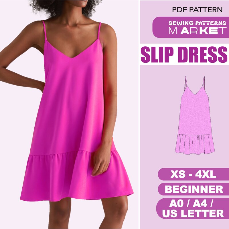 Slip Dress Sewing Pattern - Etsy