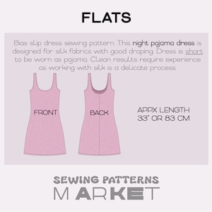 Slip Dress Pattern, Silk Dress Sewing Pattern, Beginner Dress Pattern, Camisole Dress Pattern ...