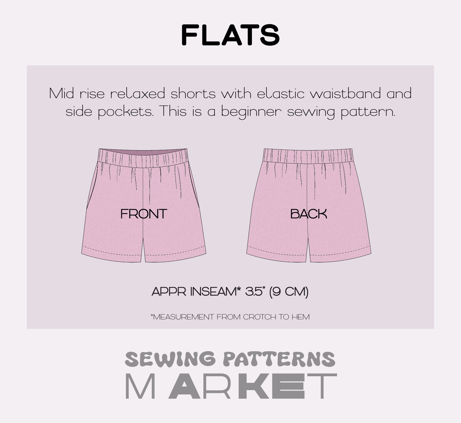 Shorts Beginner Sewing Pattern, XS - 4XL, Satin Pajama Shorts Pattern ...