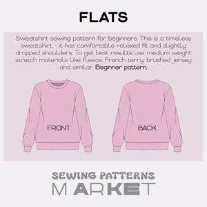 Women Sweatshirt Pattern for Beginners, Simple Sweater Pattern ...