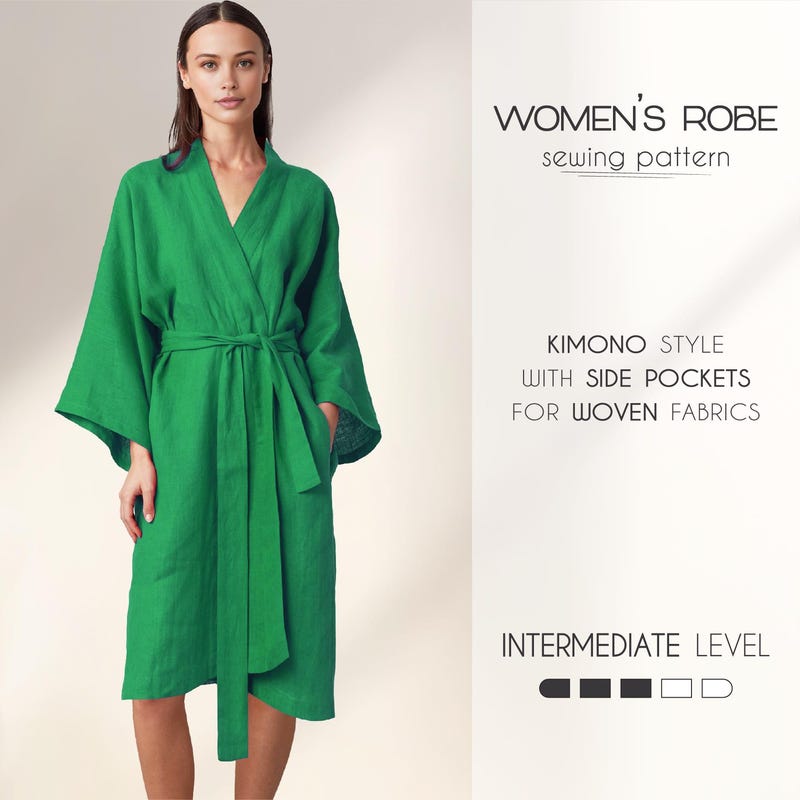 Silk Robes With Pattern - Etsy UK