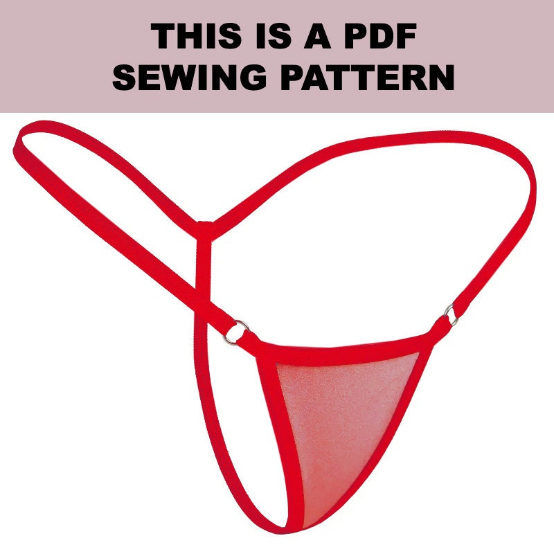 Bikini Pattern Extreme Micro Swimsuit Digital Patterns Plus Size