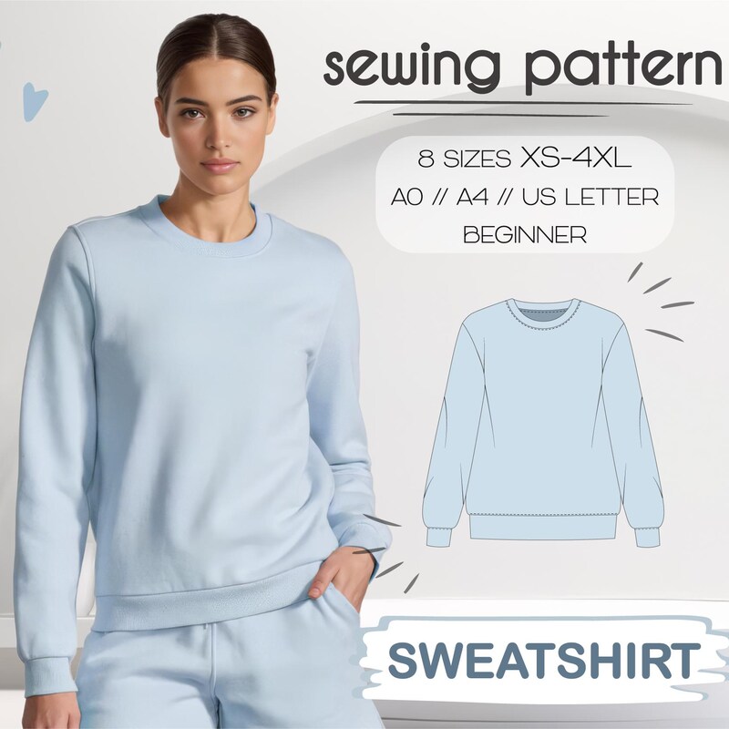 Pullover Sewing Pattern - Etsy