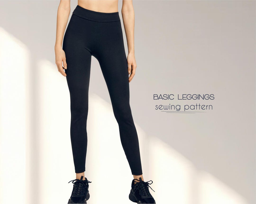 Simple Leggings Sewing Pattern for Women, Beginner Level, Size XS - 4XL ...