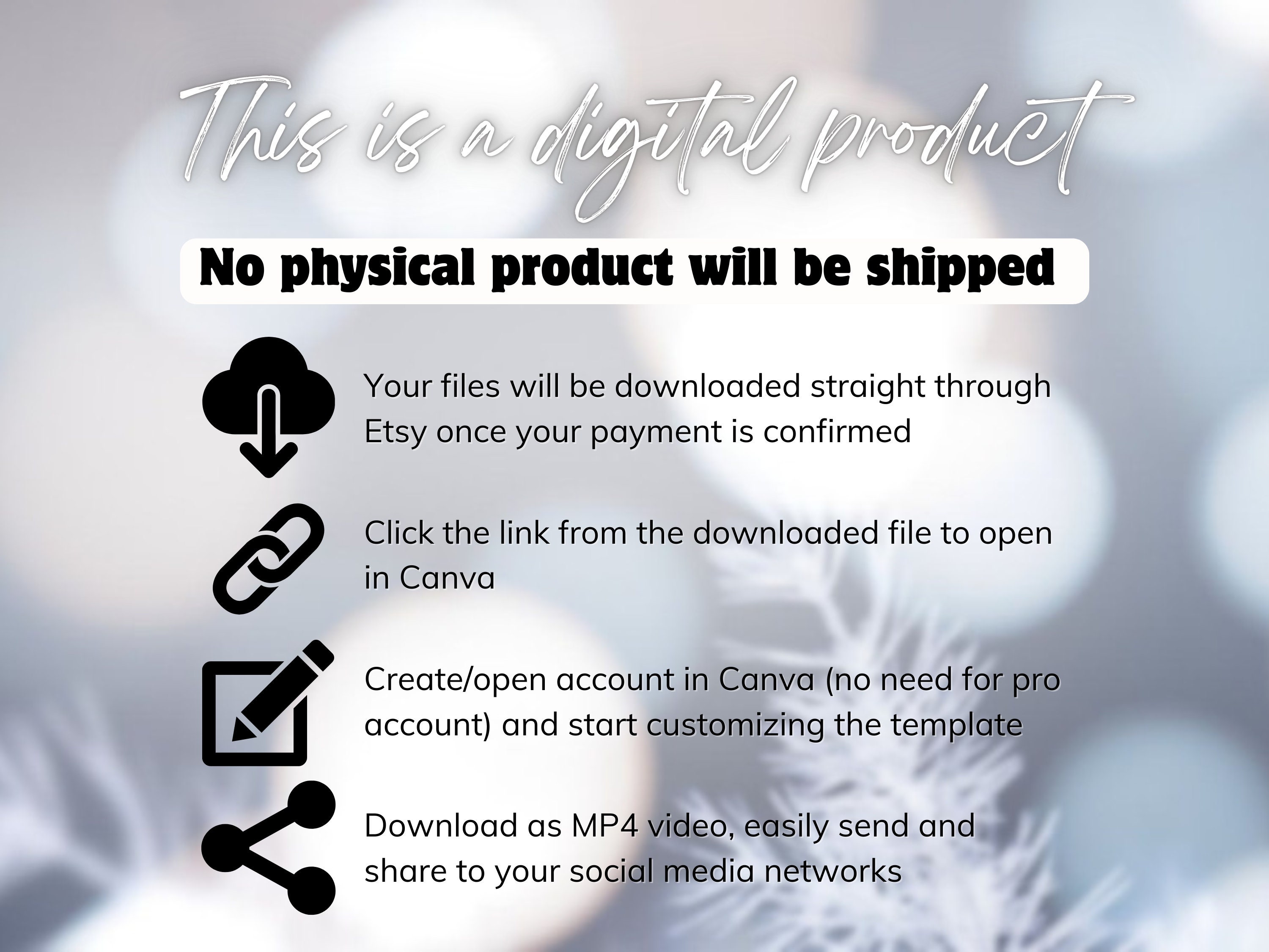 Animated Video Christmas Card Template, Editable Photo Christmas Card ...