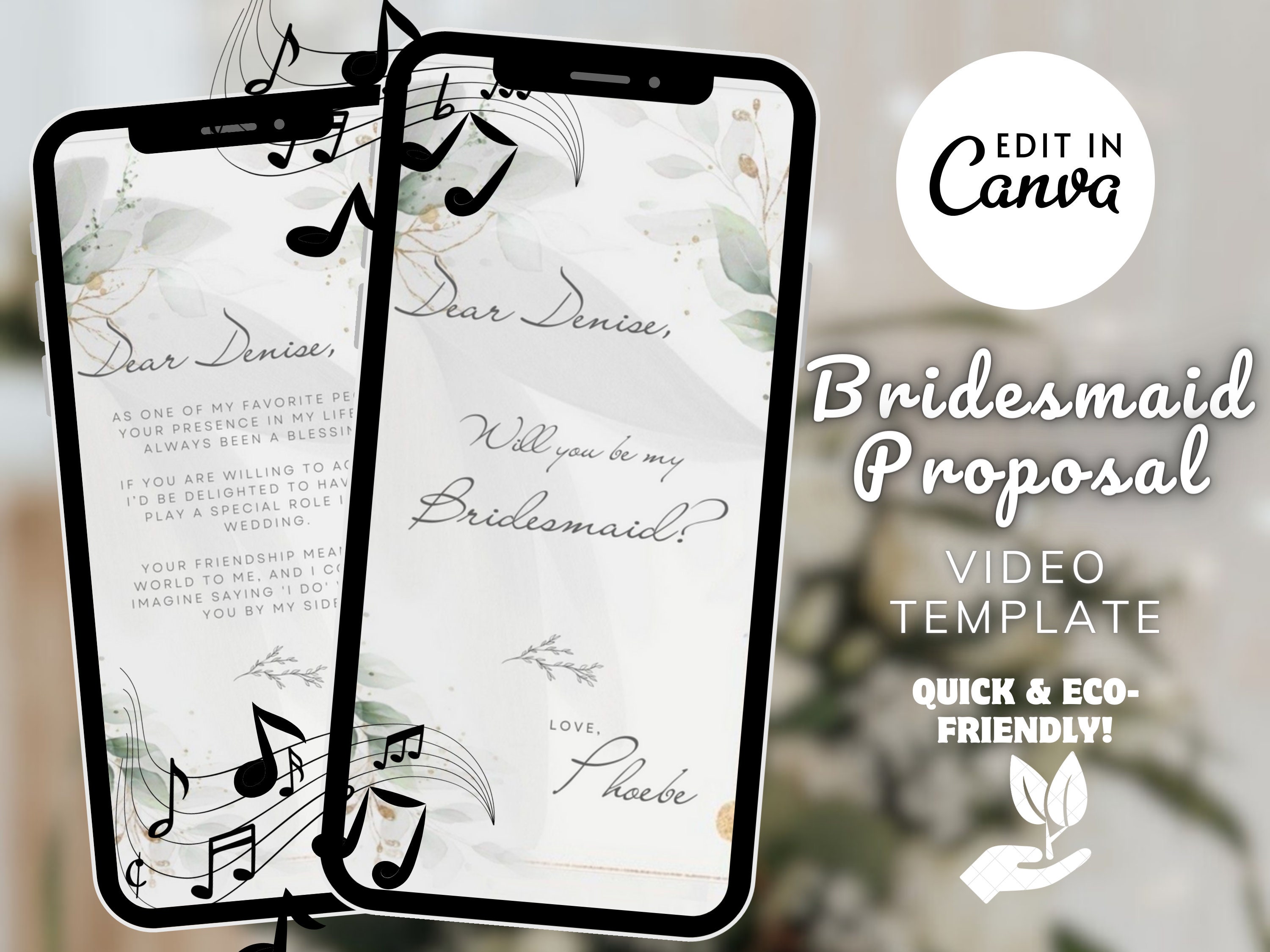 Bridesmaid Proposal Video Will You Be My Bridesmaid Maid of Honor ...