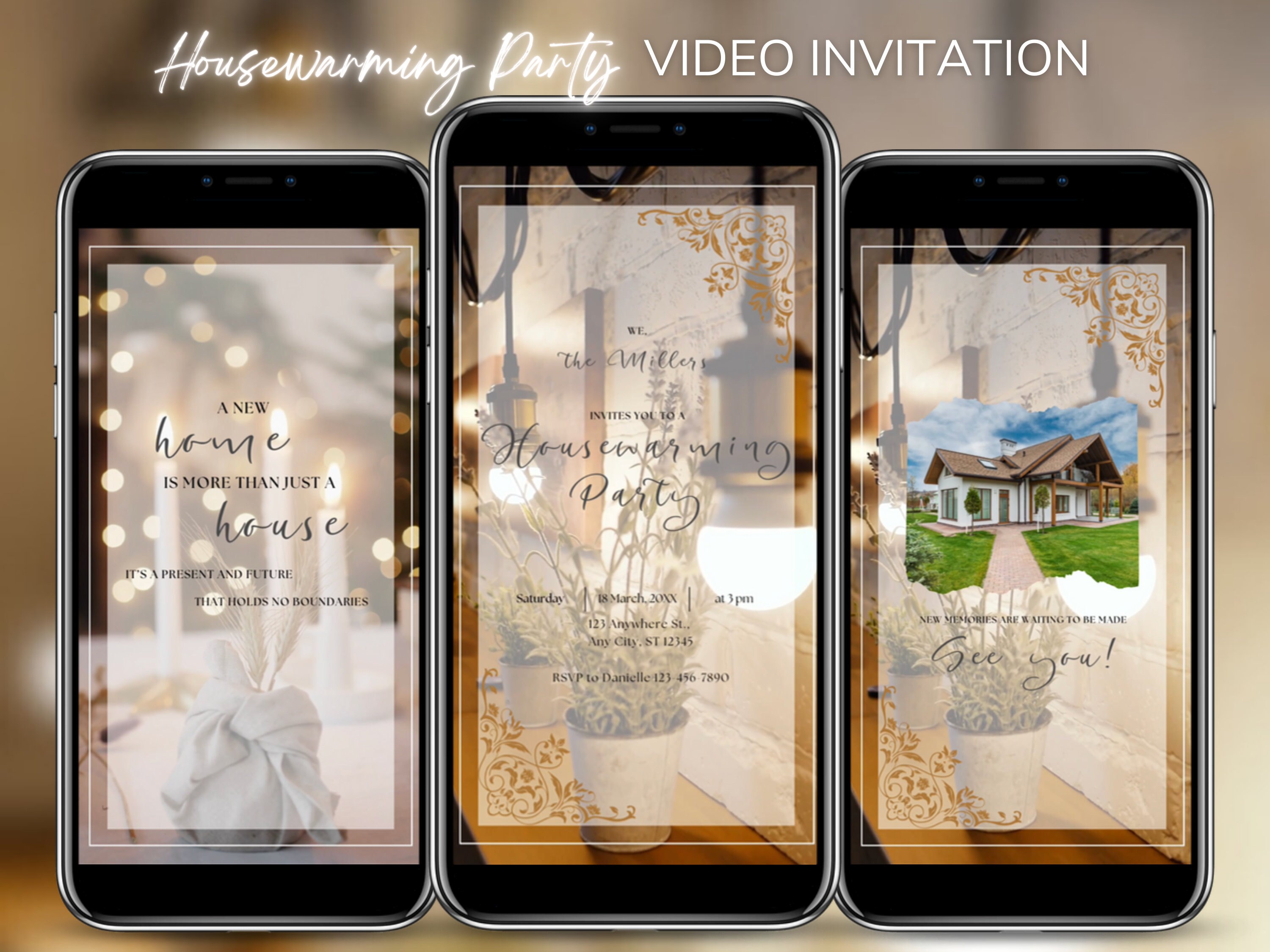 Housewarming Invitation House Warming Invite Video Invitation Digital ...