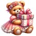 Birthday Clipart, Teddy Bear Clipart, Digital Downloads, 18PNG, Clipart ...