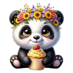 Animal Cupcake Clipart, Watercolor PNG Images (digital Download) - Etsy
