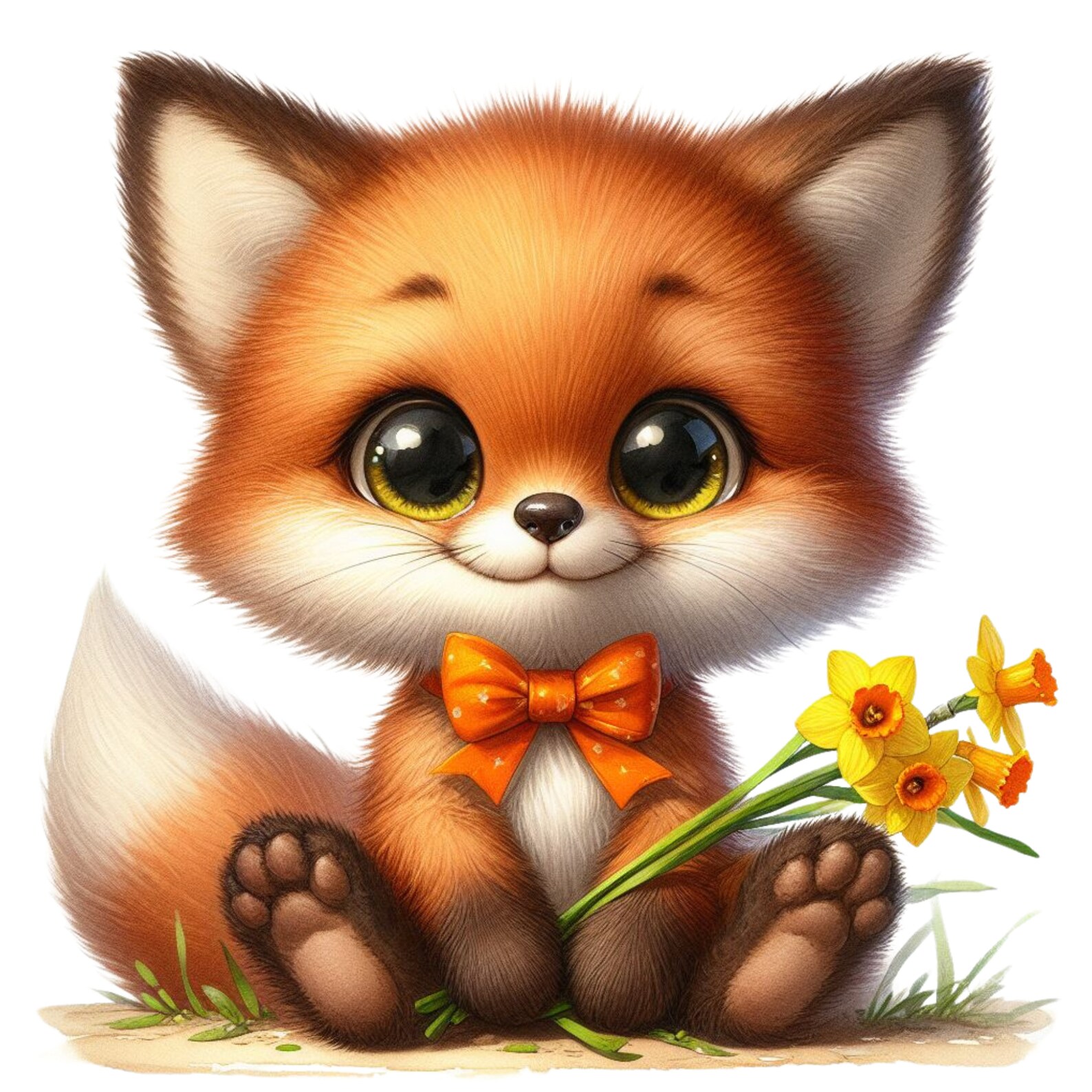 Watercolor Spring Animals Clipart, Cute PNG Images (digital Download ...