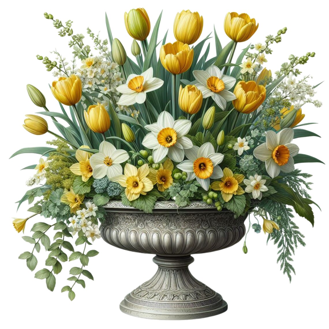 Spring Flowers Clipart, Digital Downloads, Clipart, Watercolour ...