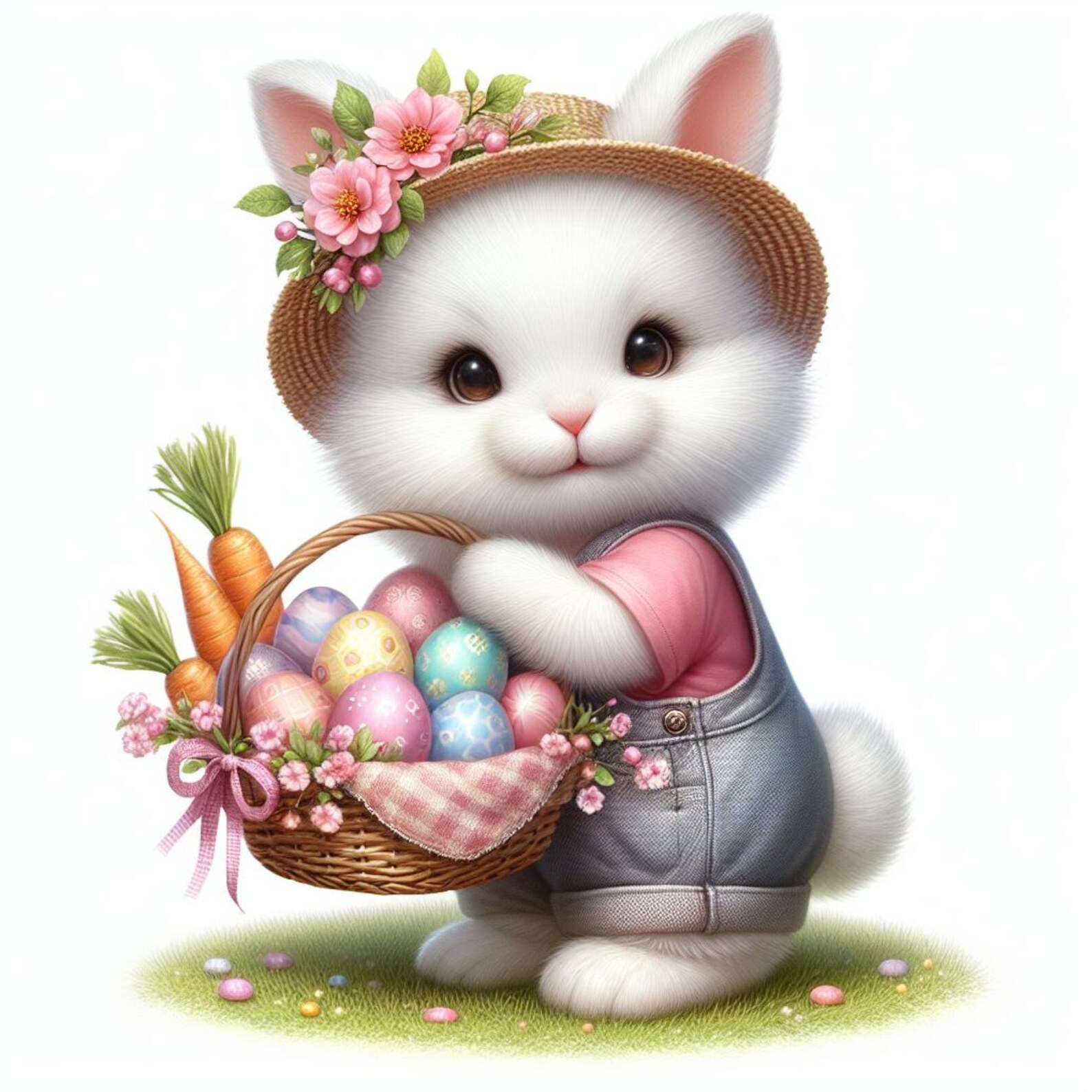 Easter Bunnies Clipart, Digital Downloads, Clipart, Watercolour ...