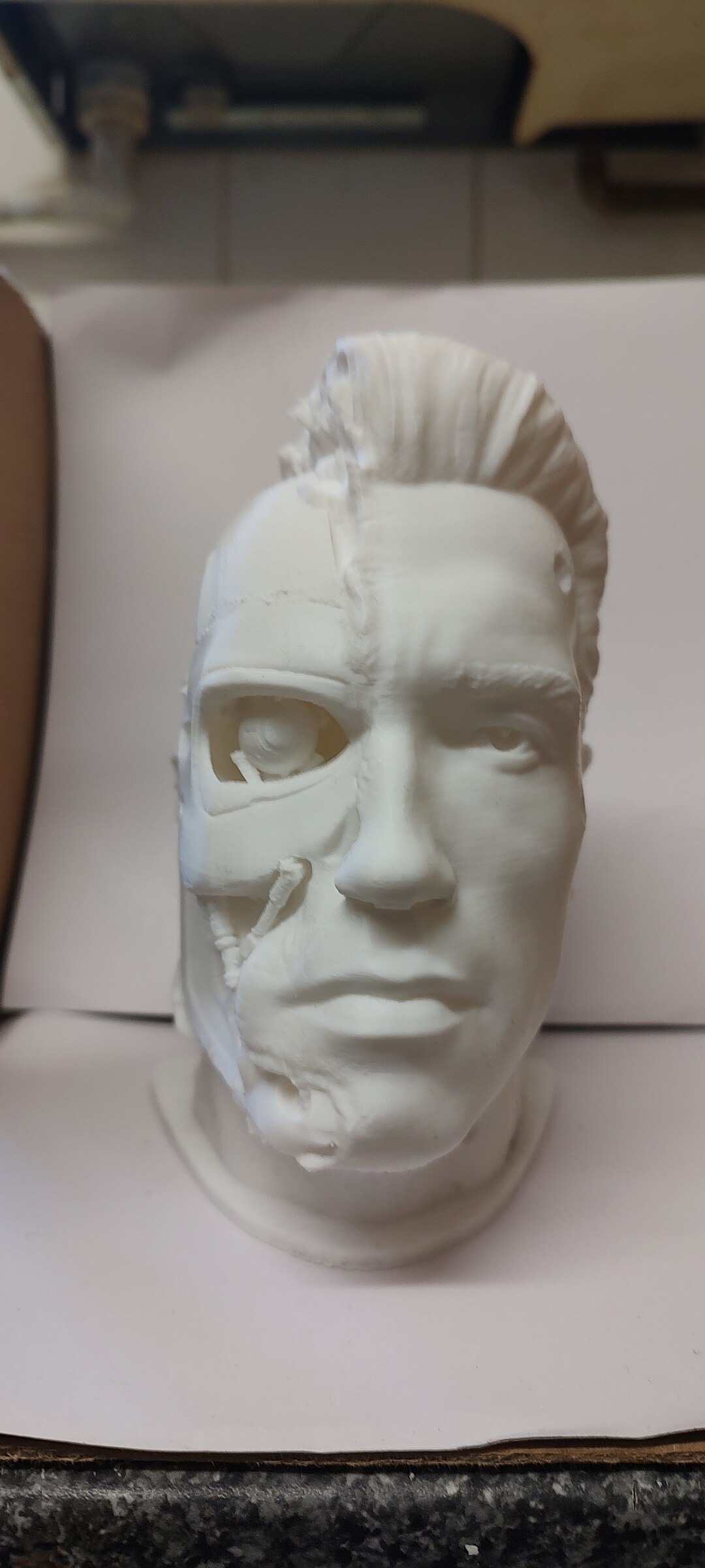 3d Printed Bust of Terminator Head - Etsy