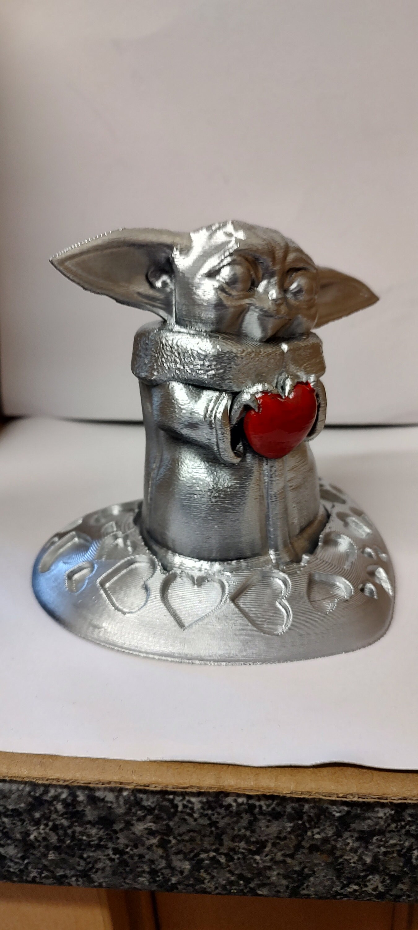 Grogu Holding a Love Heart, 3d Printed - Etsy
