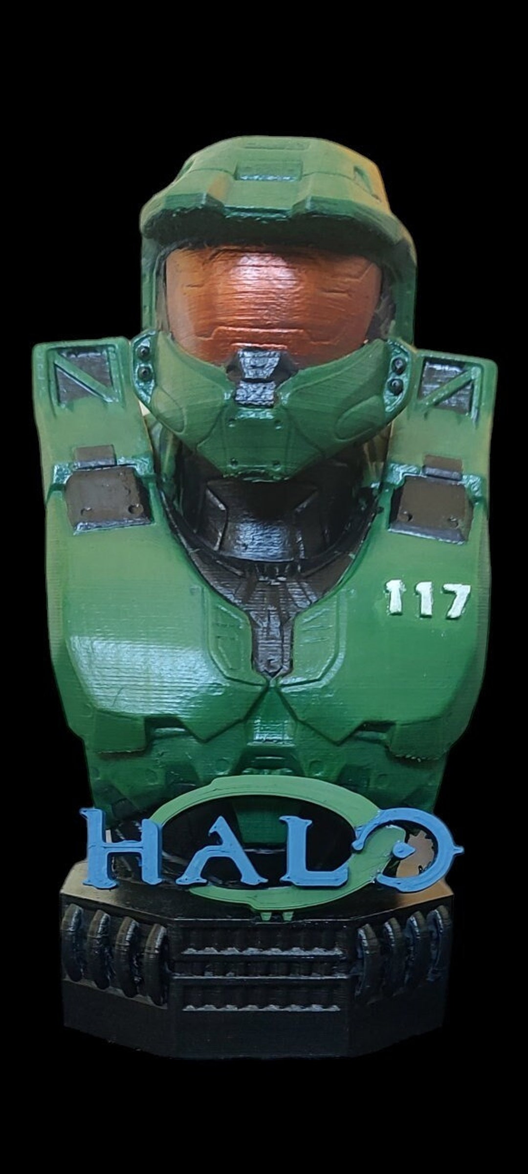 Halo Master Chief Bust 3d Printed - Etsy
