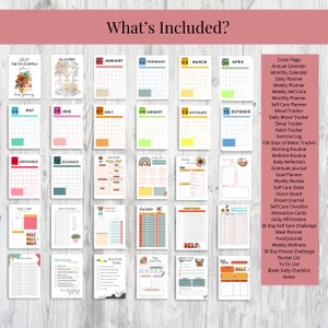 Printable 2024 Self Care and Wellness Planner - Etsy