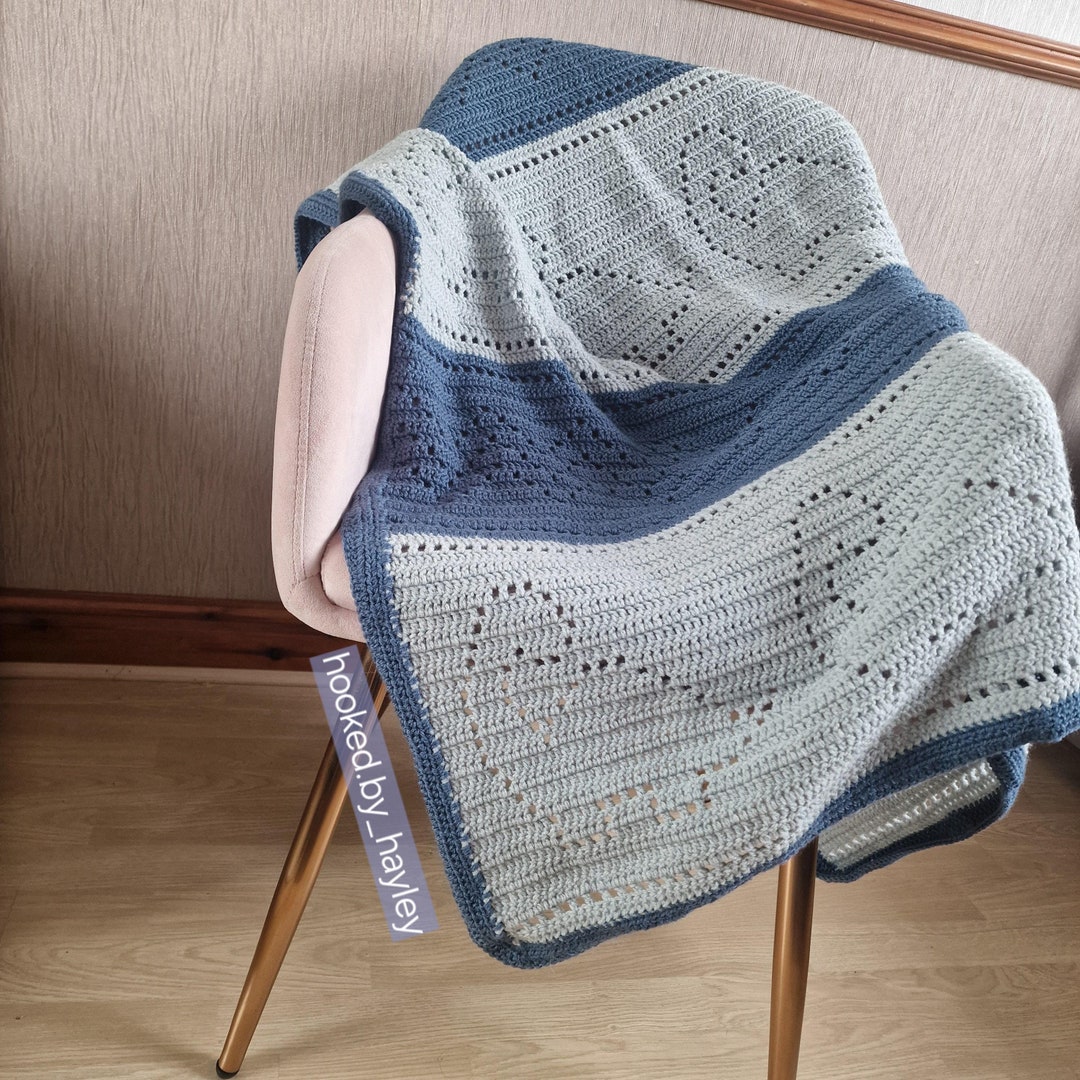 Filet Crochet Dinosaur Baby Blanket Pattern (PDF Download) - Etsy
