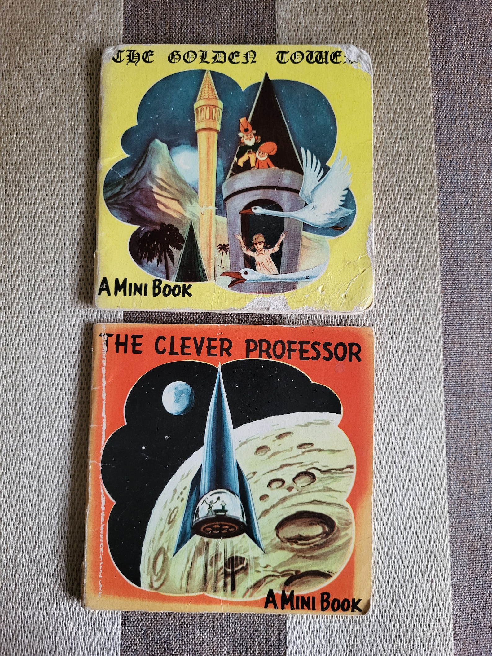 Vintage Brown Watson 'mini Books' Pair - Golden Tower & Clever ...