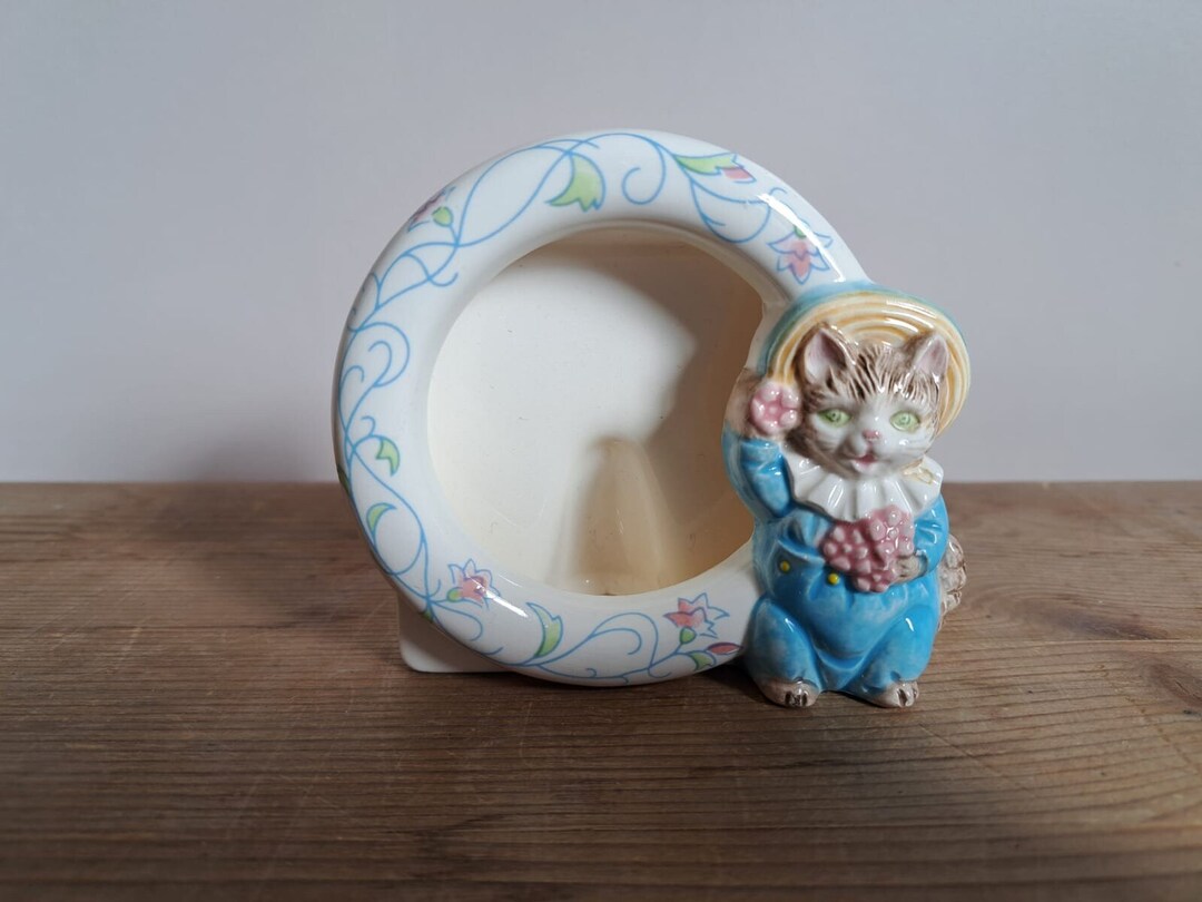 Vintage 1980's Tom Kitten Beatrix Potter Porcelain Small Photo Frame ...