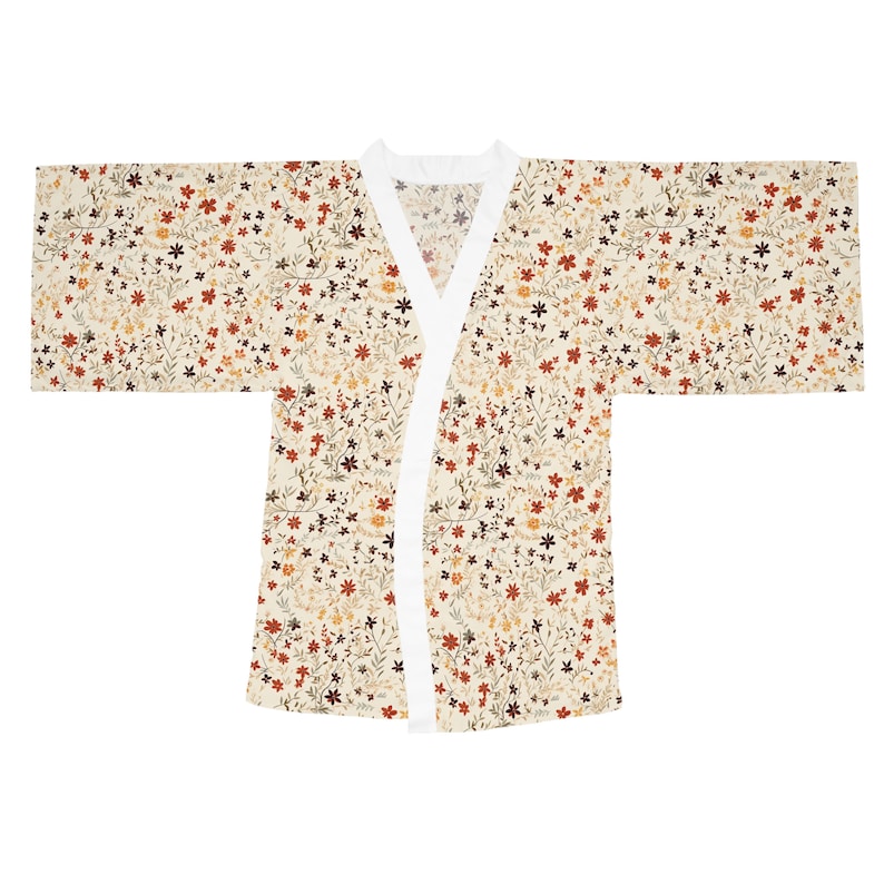 Women's Night Robe, Chic Ladies Nightwear, Japanese Style Long Sleeve ...