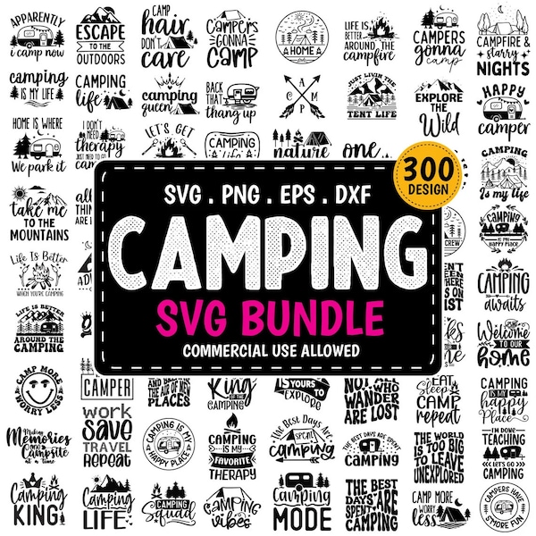 Camping Svg Bundle - Etsy