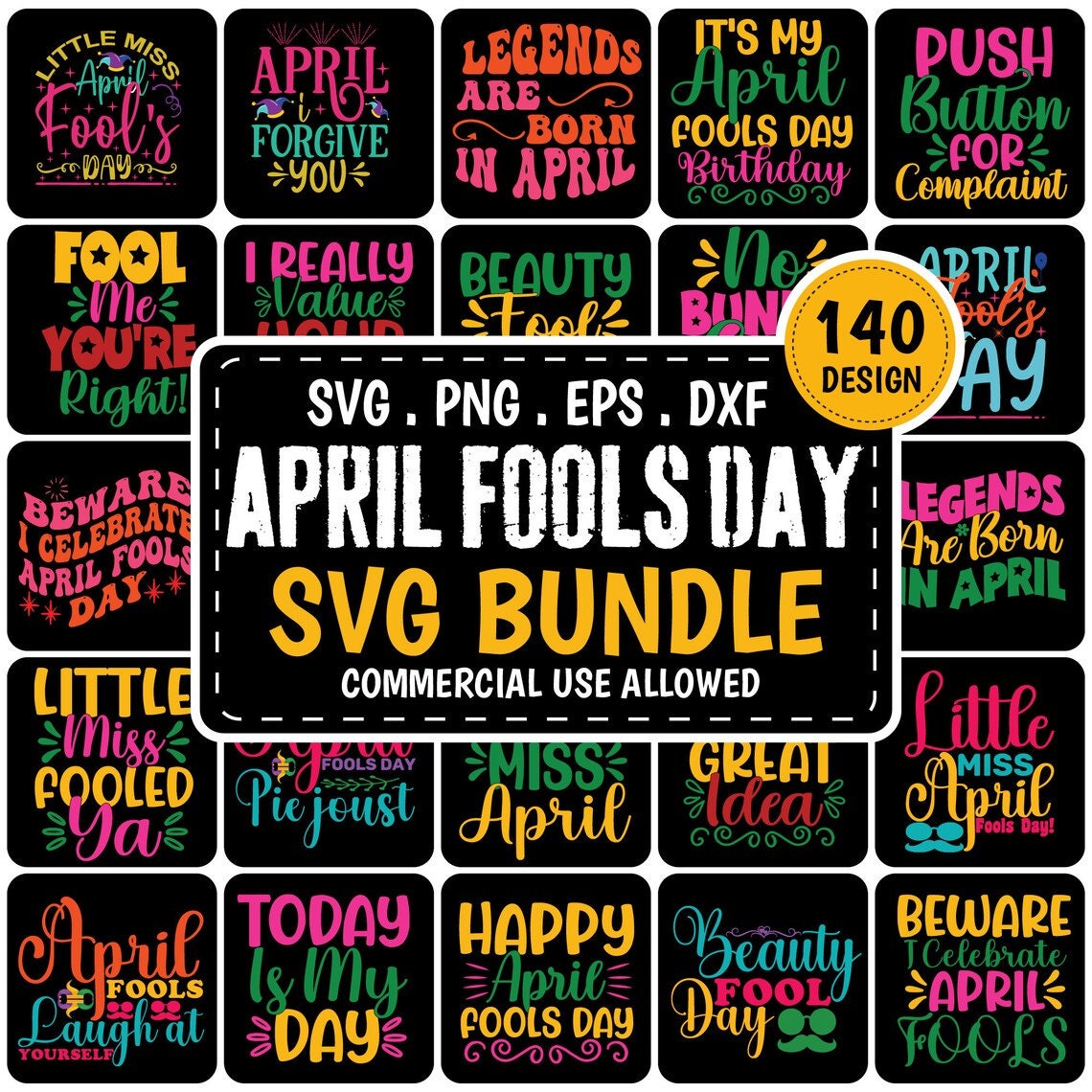 April Fools Day Svg Bundle, Funny Svg, April Fools Day Digital File ...
