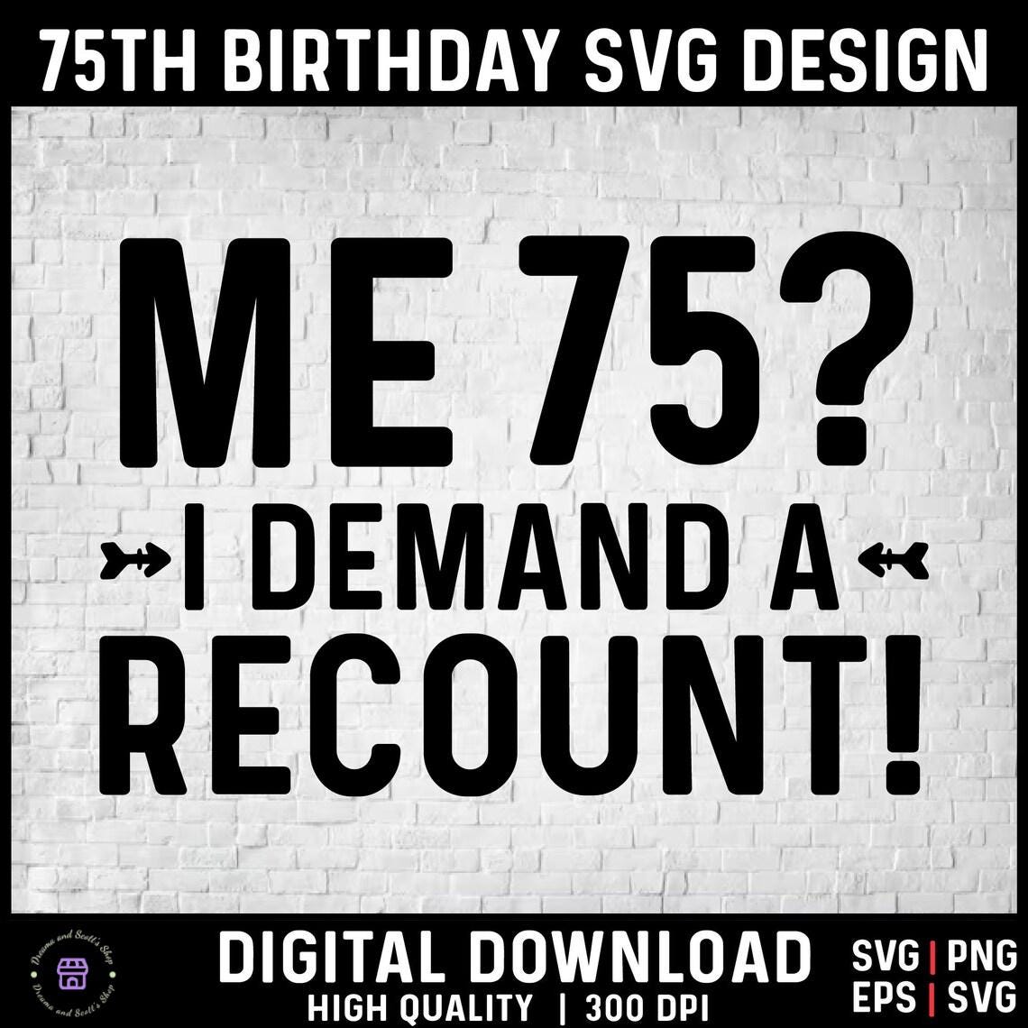 75th Birthday SVG Bundle: Vintage 1950 Designs (digital Download ...