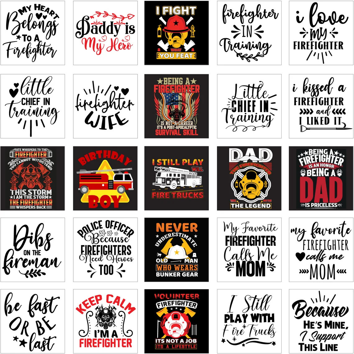 Firefighter Mega Bundle, Firefighter Quote Svg, Firefighter SVG Bundle ...