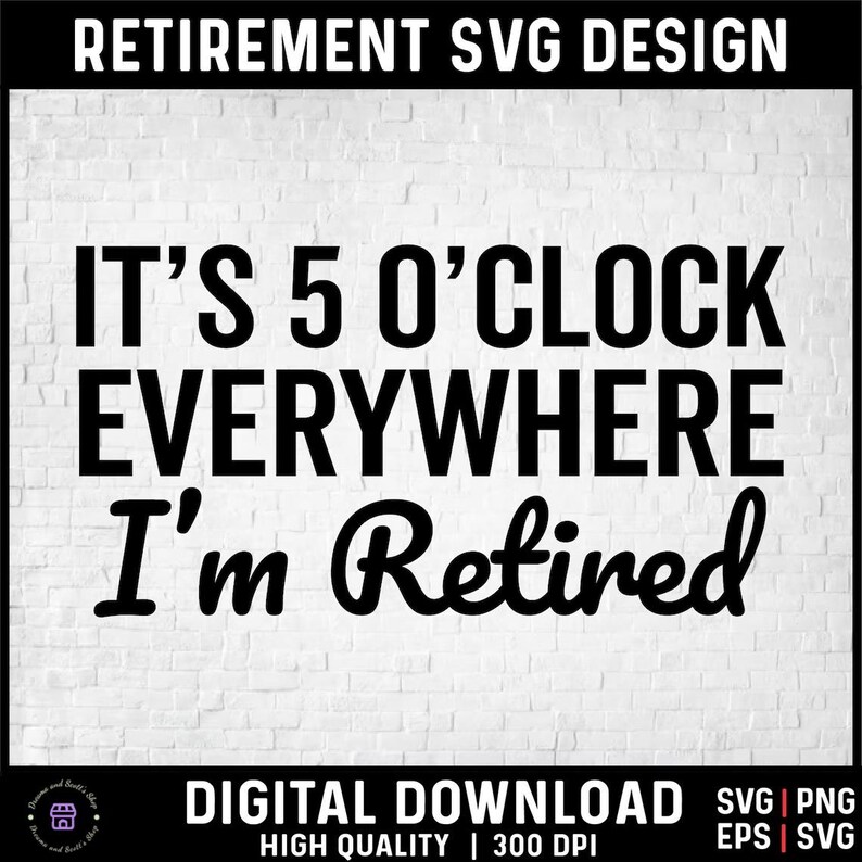 Funny Retirement 2025 SVG Bundle: Officially Retired Designs (digital ...