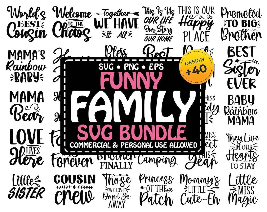 Family Svg Bundle, Family Quotes Svg, Family Sayings Svg, Family Bundle ...