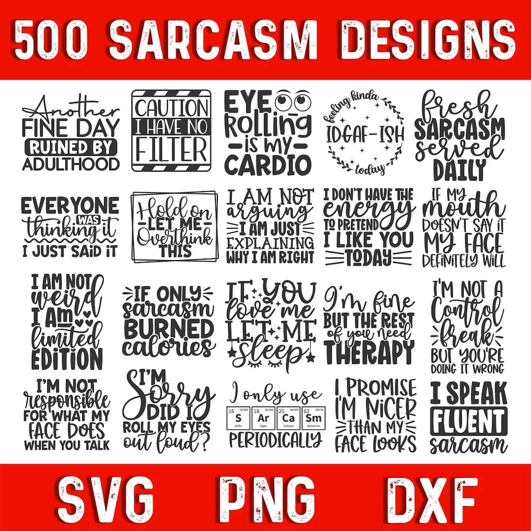 Cheeky Quote Bundle: 500 Sarcastic Sayings for Crafting Projects - Etsy
