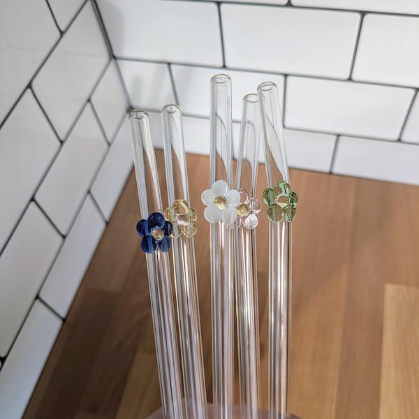 Glass Straws - Etsy
