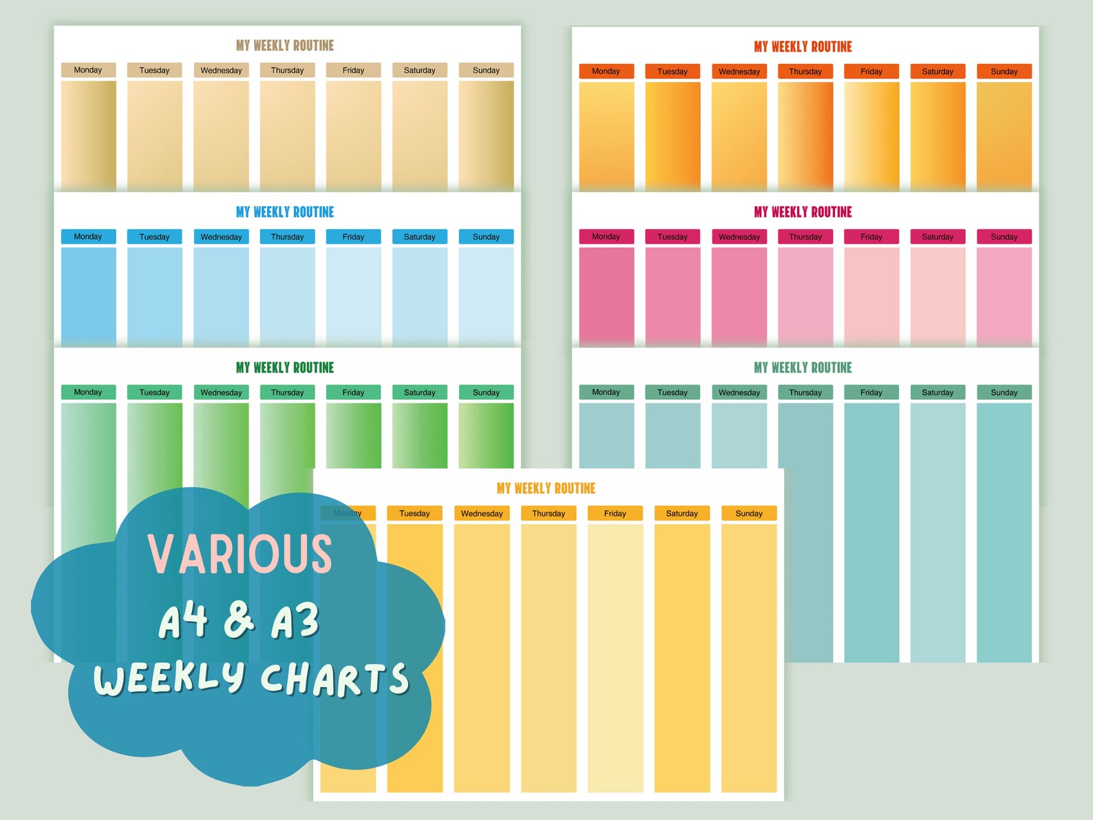 Visual Schedule for Kids, Toddlers, Preschool, School Editable Daily ...