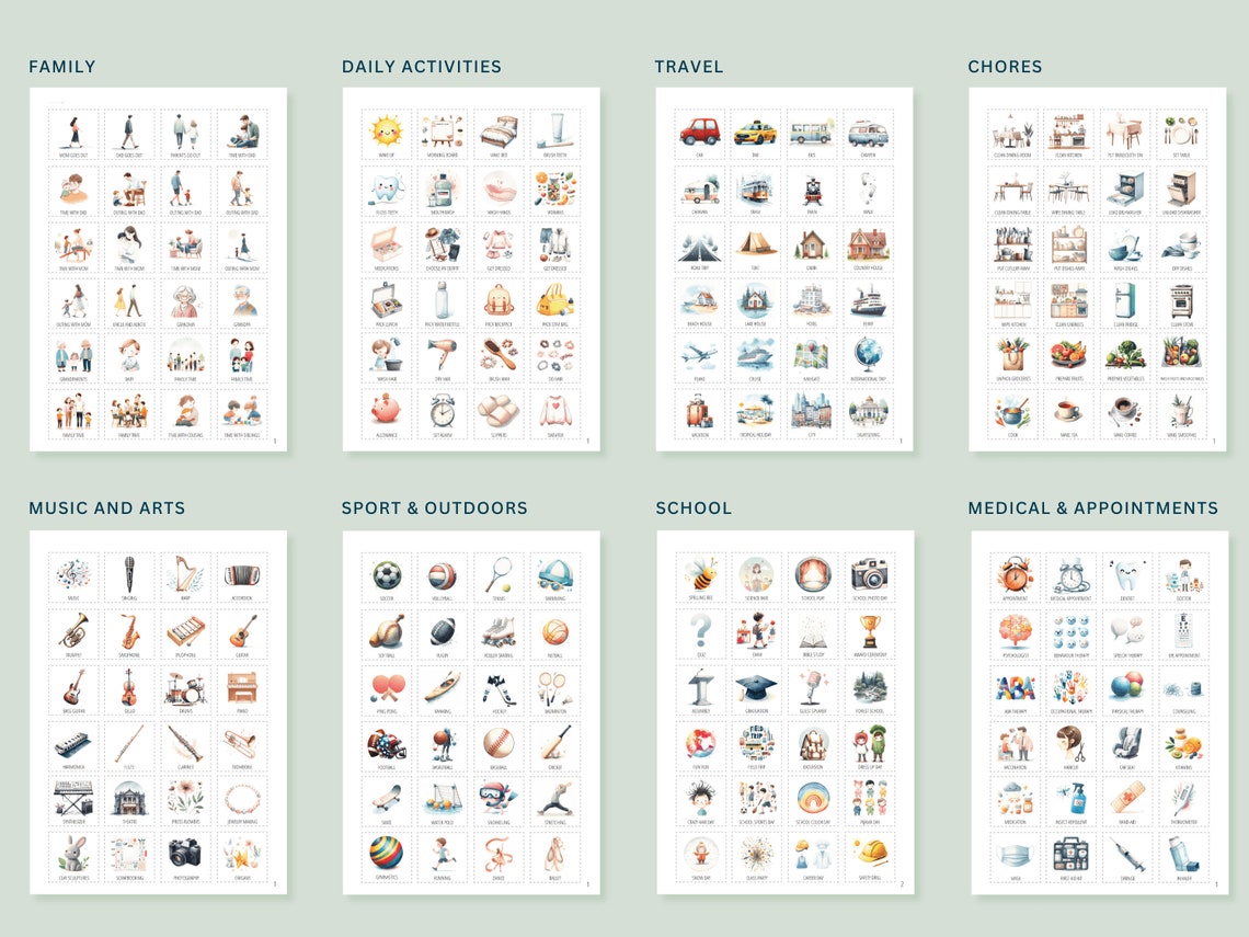 Visual Schedule for Kids, Toddlers, Preschool, School Editable Daily ...