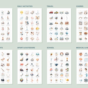 Visual Schedule for Kids, Toddlers, Preschool, School | Editable Daily ...
